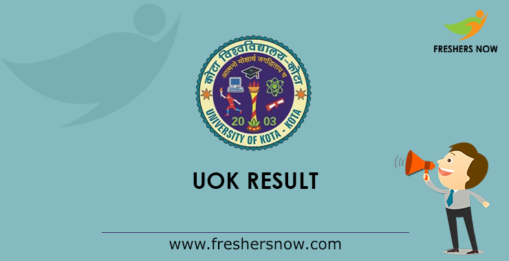 UOK Result 2023 (Released) Kota University UG, PG Sem Results UOK Result 2023 (Released) Kota University UG, PG Sem Results