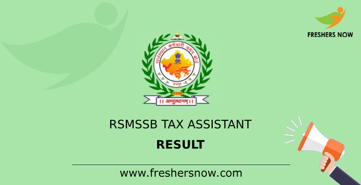 RSMSSB Tax Assistant Final Result 2020 (Out) | Cut Off, Merit List RSMSSB Tax Assistant Final Result 2020 (Out) | Cut Off, Merit List