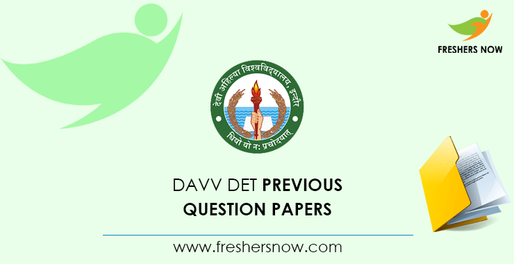 DAVV DET Previous Question Papers PDF Download DAVV DET Previous Question Papers PDF Download