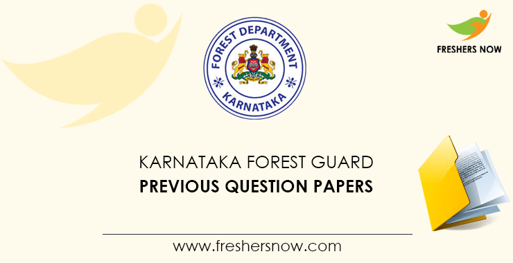 Karnataka Forest Guard Previous Question Papers PDF Download Karnataka Forest Guard Previous Question Papers PDF Download