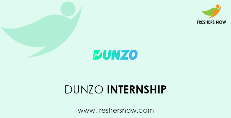 Dunzo Internship 2021 for 2020, 2021 Batch Freshers in Bangalore Dunzo Internship 2021 for 2020, 2021 Batch Freshers in Bangalore