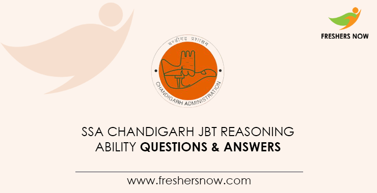 SSA Chandigarh JBT Reasoning Ability Questions & Answers SSA Chandigarh JBT Reasoning Ability Questions & Answers