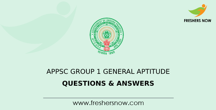 Appsc Group 1 General Aptitude Questions And Answers