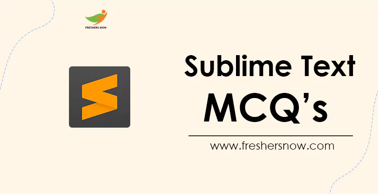 Sublime Text Mcqs And Answers Sublime Text Quiz 