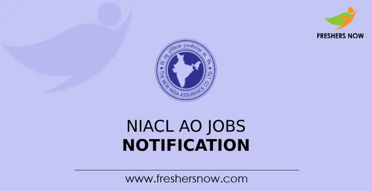 Niacl Ao Jobs Notification 2024 For 170 Posts Online Form