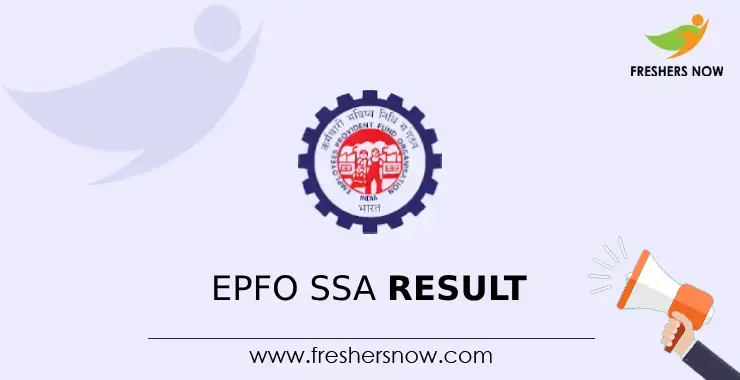 EPFO SSA Final Result 2024 (Released) | Cut Off Marks EPFO SSA Final Result 2024 (Released) | Cut Off Marks